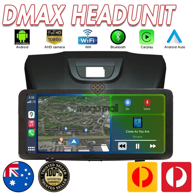 ISUZU DMAX MUX Gps Bluetooth Apple Carplay Android Auto Stereo Head ...