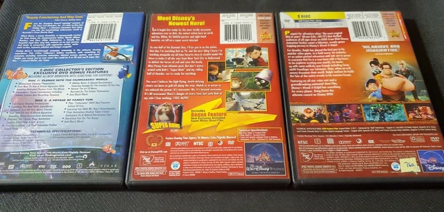 DISNEYS FINDING NEMO Bolt And Wreck It Ralph Dvd Lot Tested Free ...