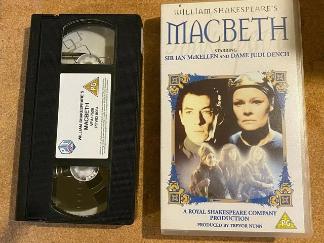 WILLIAM SHAKESPEARES MACBETH dame Judy Dench Sir Ian McKellen VHS PAL Video £6.00 - PicClick UK