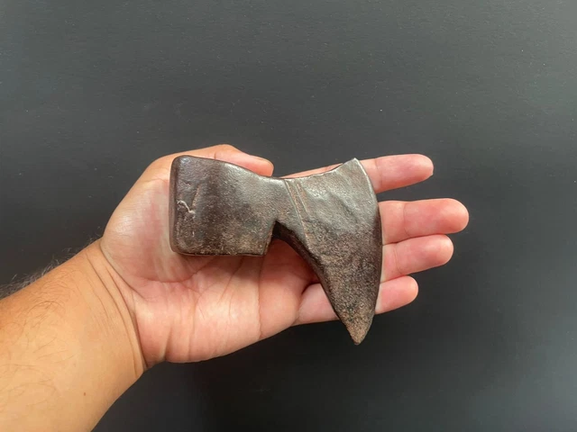 OLD VINTAGE HAND Forged Rustic Iron Axe Hatchet / Axe Head Wood Cutter ...