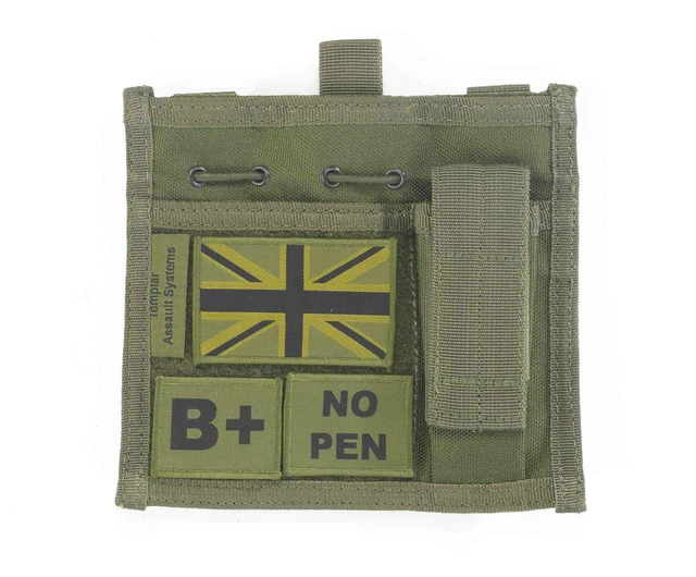 TAS MIL-SPEC ADMIN Panel MOLLE Pouch in Desert Tan or Olive Green ...