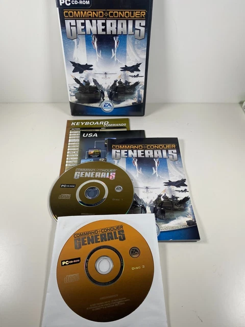 COMMAND & CONQUER Generals PC Game Complete with Box in Good Condition ...