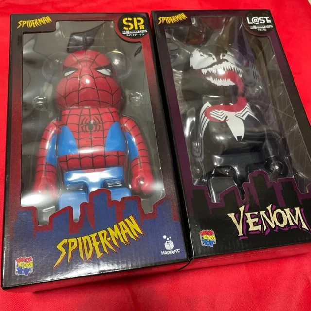 BE@RBRICK SPIDER-MAN HAPPY LottSP Prize Spider-Man 400% LAST enom 400% ...