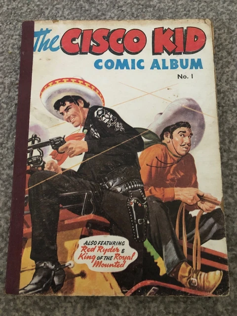 THE CISCO KID Comic Album No.1 - 1954 - vintage book £1.00 - PicClick UK