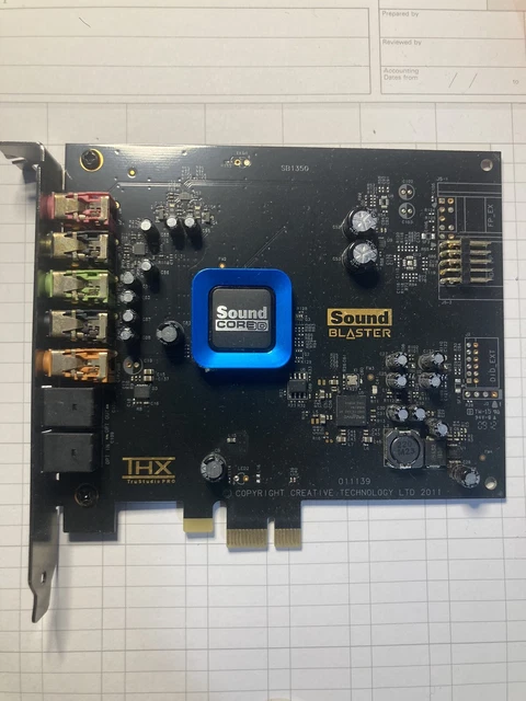 CREATIVE LABS SOUND Blaster SoundCore 3D PCIe Sound Card J75NW SB1350 £ ...