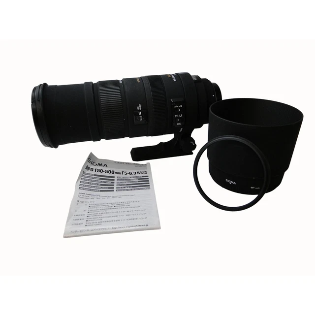 SIGMA 150-500MM F/5-6.3 APO DG HSM OS Lens for Canon EF-Mount Tripod ...