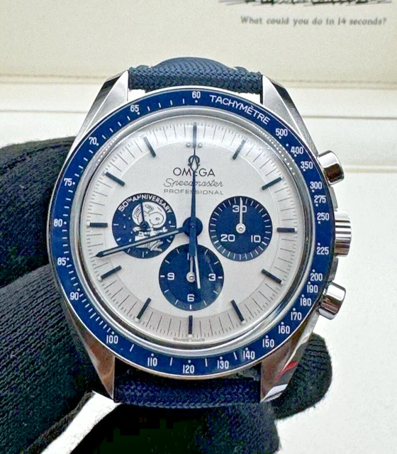 NEW 2025 OMEGA Speedmaster SILVER SNOOPY AWARD BLUE 310.32.42.50.02.001 ...