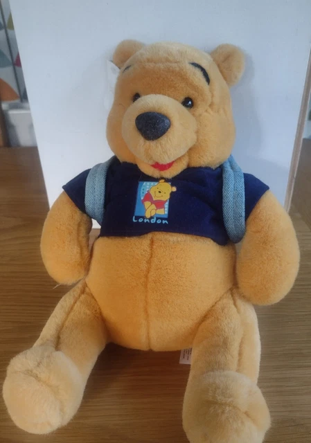 DISNEY WINNIE THE Pooh Poo Bear London 2002 Soft Toy Plush With Tags ...