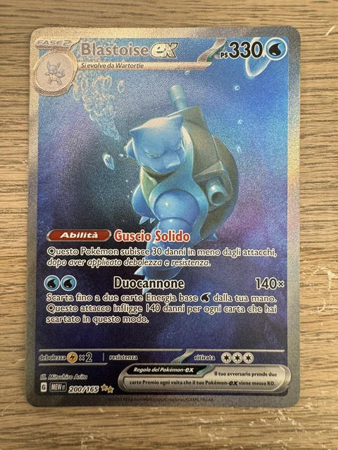 CARTA POKÉMON - Blastoise EX 200/165 Pokémon 151 MEW - ITA EUR 70,00 - PicClick IT