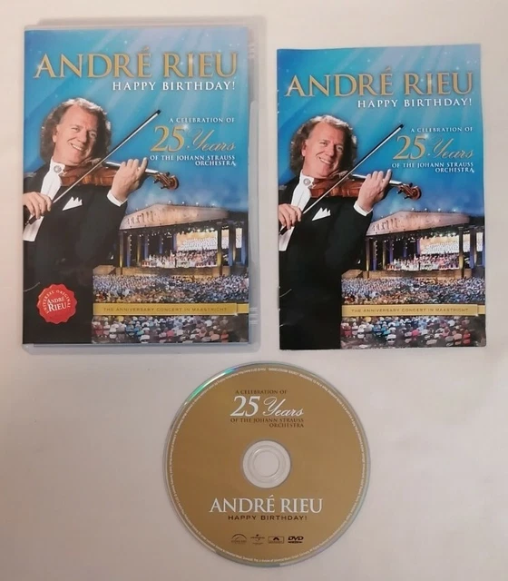 DVD - ANDRE Rieu Happy Birthday! 25 Years Music DVD Plays UK PAL R0 ...