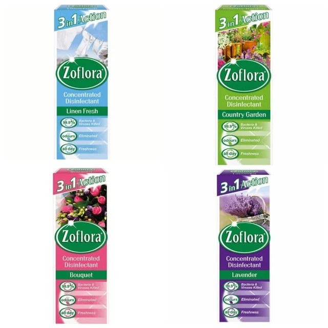 ZOFLORA FRESH HOME Odour Eliminator Disinfectant Cleaner 120ml (All ...