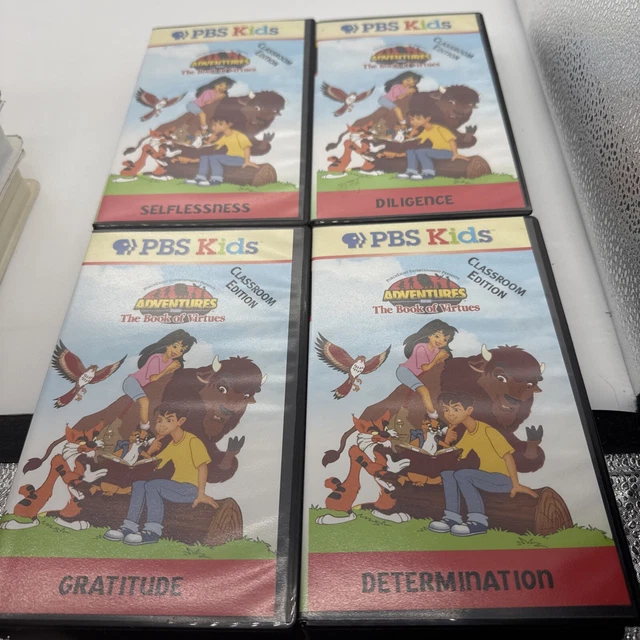 SET OF 4 PBS Kids Adventures From The Book Of Virtues Classroom Edition ...
