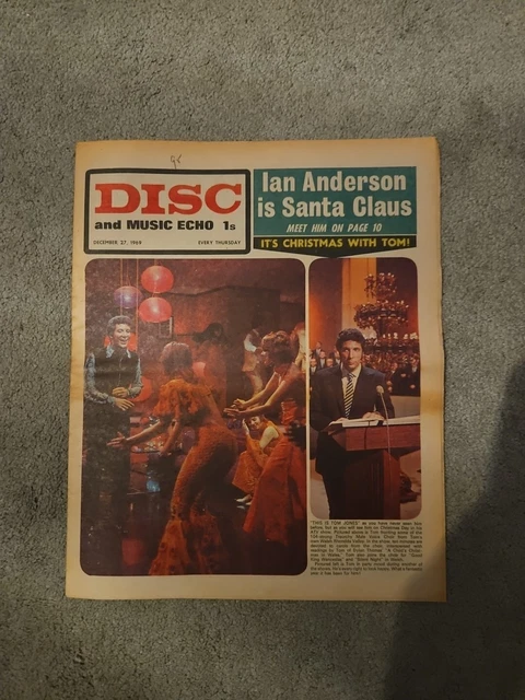 DISC AND MUSIC Echo December 27th 1969 Tom Jones Cover £12.00 - PicClick UK