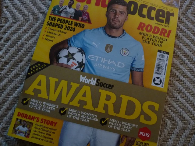 WORLD SOCCER MAGAZINE - 2025 January - World Soccer Awards £2.99 ...
