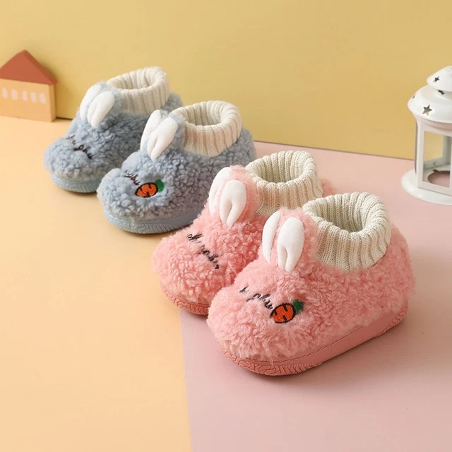 RABBIT EARS CHILDREN'S Cotton Shoes Winter First Walkers Baby Toddler ...