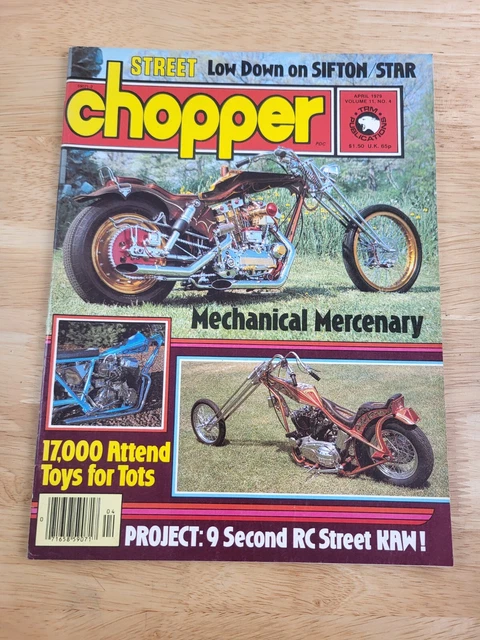 STREET CHOPPER CUSTOM Cycle April 1979 Vintage motorcycle magazine ...