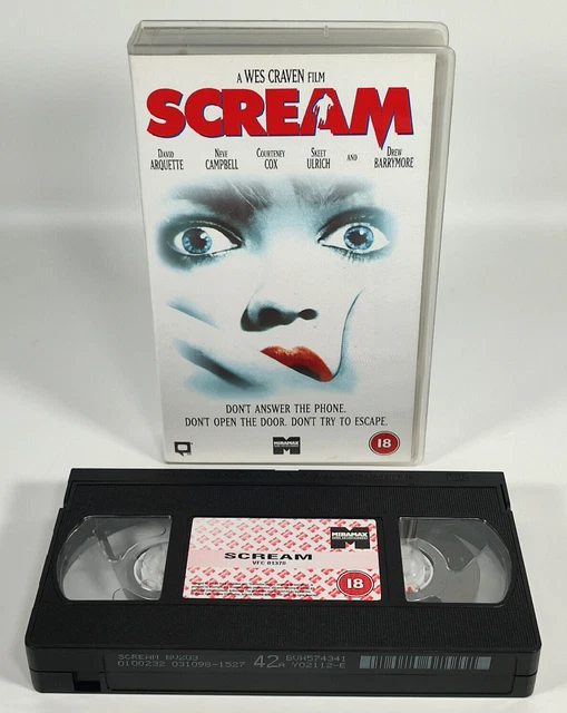 SCREAM VHS VIDEO Tape Wes Craven, Neve Campbell, Courtney Cox £18.39 ...