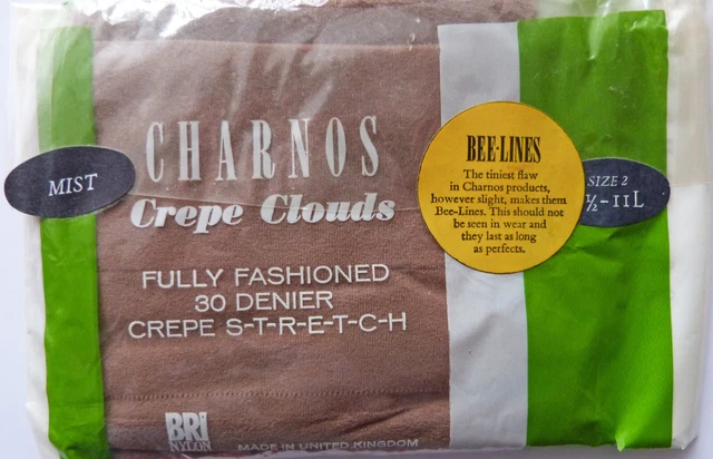CHARNOS MEDIUM/LARGE SIZE Vintage 2nds 30 Denier FFS Seamed Stockings ...