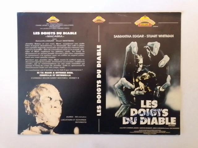 JAQUETTE VHS (SEUL) Hollywood Video Les Doigts Du Diable EUR 4,00 - PicClick FR