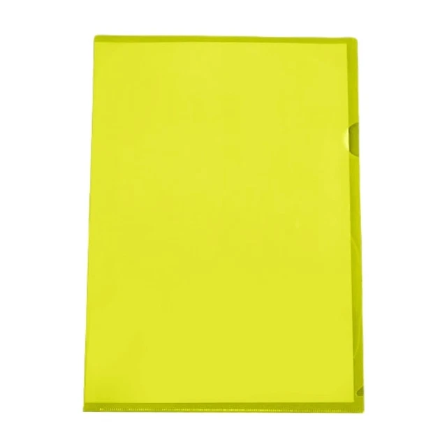 6 COLORS A 4 Plastic Folder L Shaped Folder Presentation Folder File ...