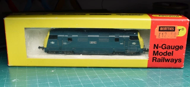 TRIX N GAUGE Warship BR blue livery locomotive 206 £37.08 - PicClick UK