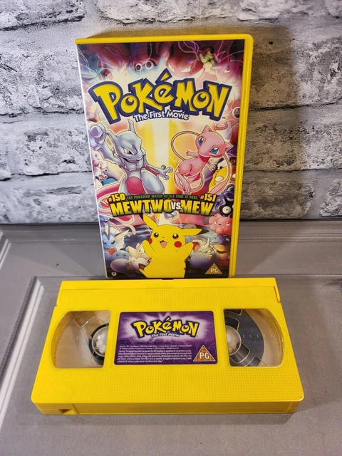 POKEMON THE FIRST Movie (VHS/SH, 2000) No Card Video YELLOW VHS VERSION ...