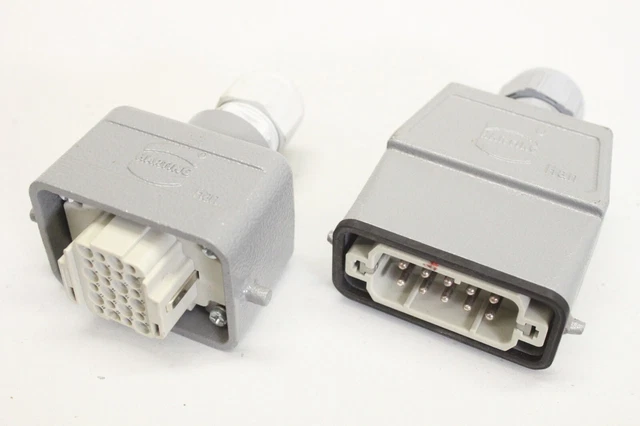 HARTING HAN 10 24 polig PC-GF20 PCGF20 Stecker HAN10A-M EUR 24,95 ...