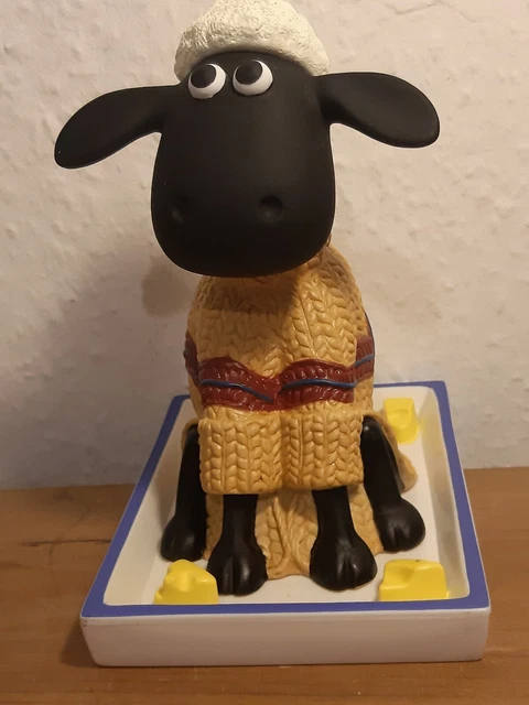 VINTAGE WALLACE & Gromit 'Nodders' Nodding Head Shaun sheep boxed ...