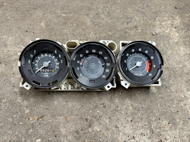 CLASSIC MINI 3 clock Speedo dash cooper clubman rare 1275gt Gauges GT £ ...