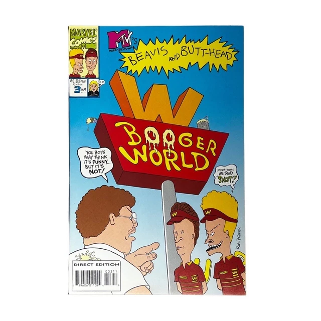 BANDE DESSINÉE BEAVIS And Butthead Booger World Mai # 3 Marvel 1994 EUR ...