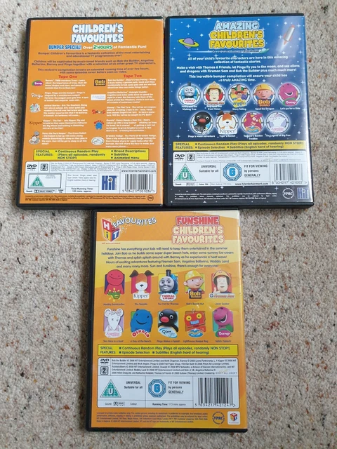 HIT FAVOURITES CHILDREN’S AMAZING FUNSHINE 3 x DVDs THOMAS PINGU ...