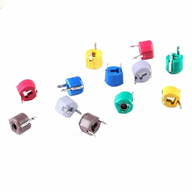 6MM TRIMMER CAPACITORS 5PF/10PF/20PF/60PF -120PF Adjustable/Variable Capacitors £1.38 - PicClick UK