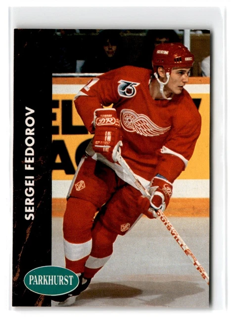 1991 CARTE DE hockey Parkhurst Sergei Fedorov #38 Detroit Red Wings EUR 3,40 - PicClick FR
