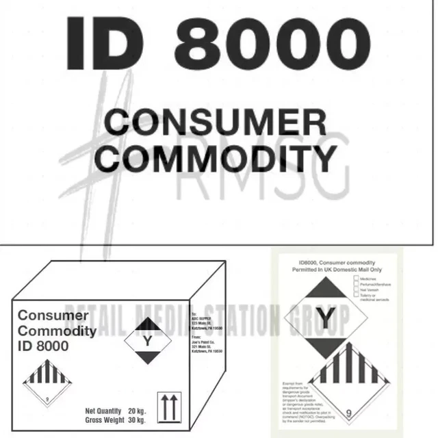 ID8000 FLAMMABLE LABELS For Perfume & Aftershave Shipping Royal Mail £8 ...