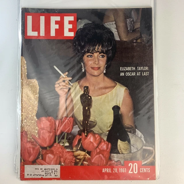 LIFE MAGAZINE APRIL 28 1961 Elizabeth TAYLOR at the Oscars Cuba £6.64 ...