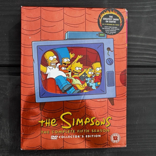 THE SIMPSONS THE Complete Fifth Season 5 Collector’s Edition DVD Boxset ...