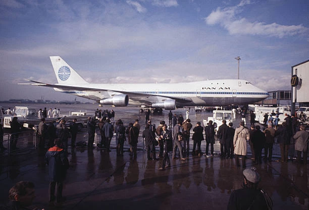 BOEING 747 JUMBO Jet Airliner Of Pam American Airlines 1970 OLD PHOTO ...