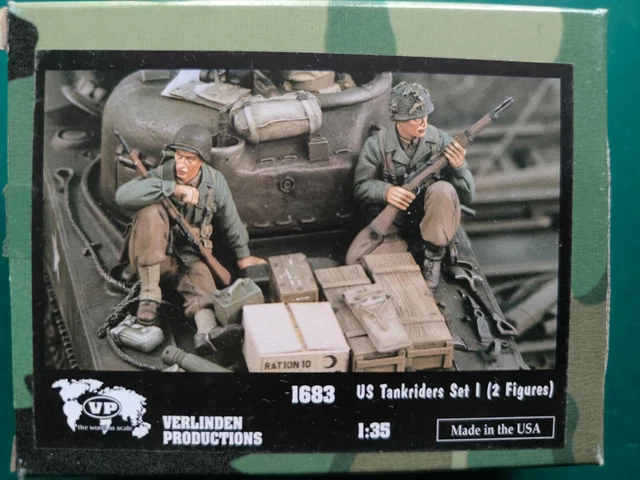 VERLINDEN PRODUCTIONS, 1:35, US Tankriders Set I (2 Figures) EUR 17,50 ...