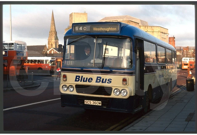 ORIGINAL BUS SLIDE - Blue Bus SCS360M Leopard ex Strathtay Scottish 2/ ...