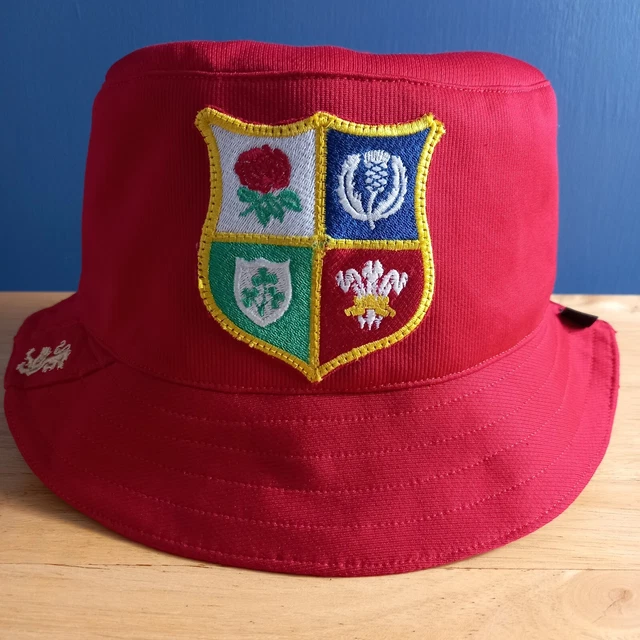 BRITISH & IRISH Lions Rugby Bucket Hat from Upcycled Red Canterbury ...