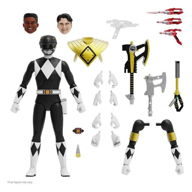 FIGURINE MIGHTY MORPHIN Power Rangers Ultimates Ranger Noir 18 cm ...
