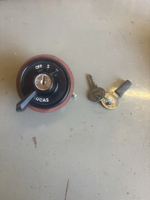 LAND ROVER SERIES 1 80" Lucas PLC6 Ignition Switch Patina Original mg ...