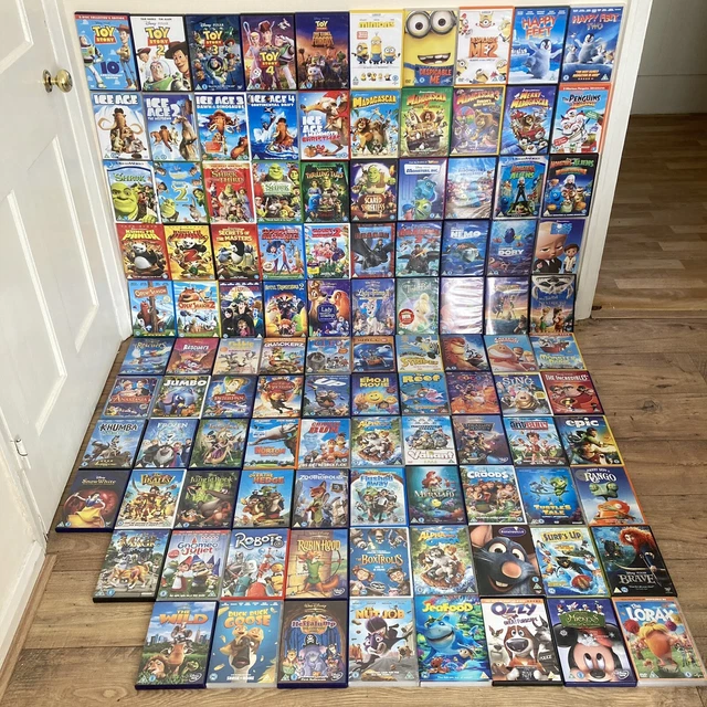 HUGE 100+ DVD Children's Film Bundle Lot Disney DreamWorks Family Kid's Cartoons EUR 105,40 ...