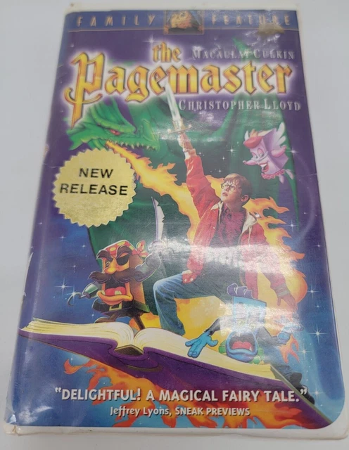 THE PAGEMASTER (VHS, 1995, Clamshell) *Case Is Damages*VHS Works £3.82 ...