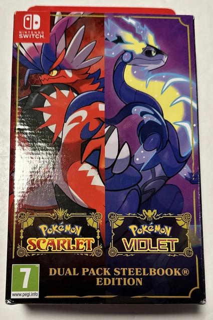 NINTENDO SWITCH POKÉMON écarlate et violette double pack édition SteelBook EUR 154,59 - PicClick FR