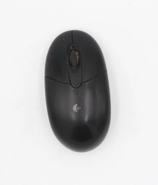 LOGITECH M-RR95 WIRELESS BALL MOUSE CORDLESS Silver Black NO RECEIVER ...