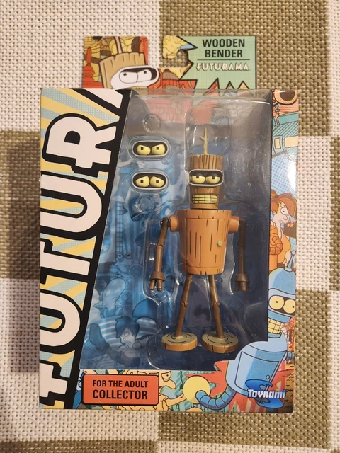 RARE FUTURAMA WOODEN Bender Toynami Action Figure EUR 145,39 - PicClick FR