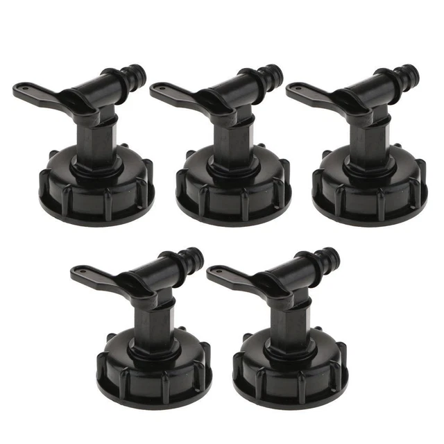 5X HELICAL 1000L IBC Tank 2 Inch to 1/2 Inch Water Hose Valve Thread ...