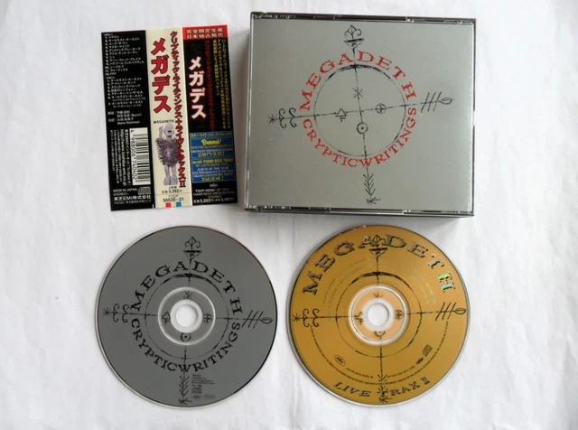 MEGADETH RARE CD Cryptic Writings + Live Trax 2 (Metallica Slayer ...