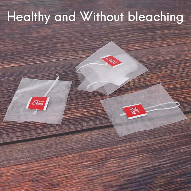2X(1000PCS5.5 X 7CM Pyramid Tea Bag Nylon Tea Bag Single String ...